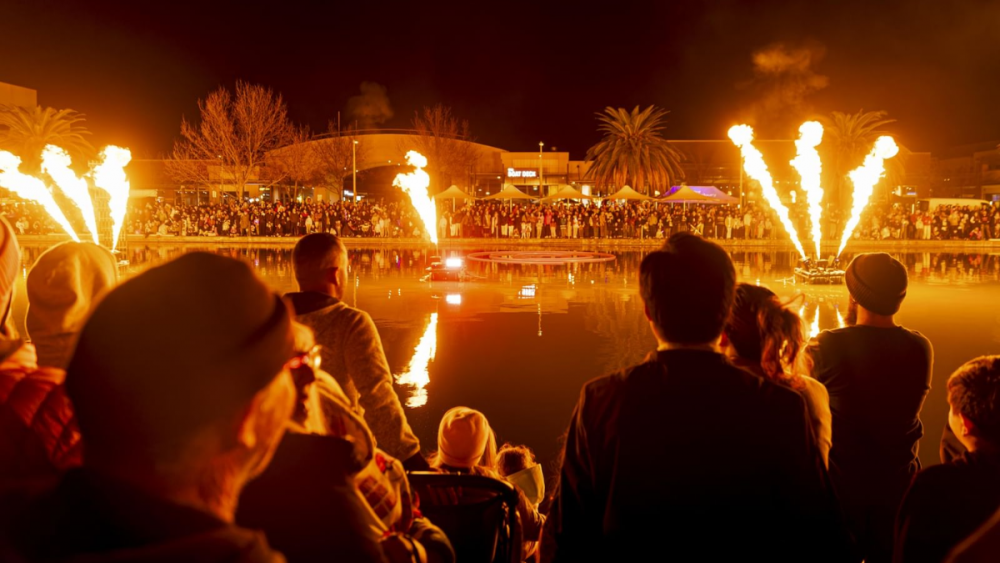 A free lights festival with giant glowing animals, fire shows and a ...